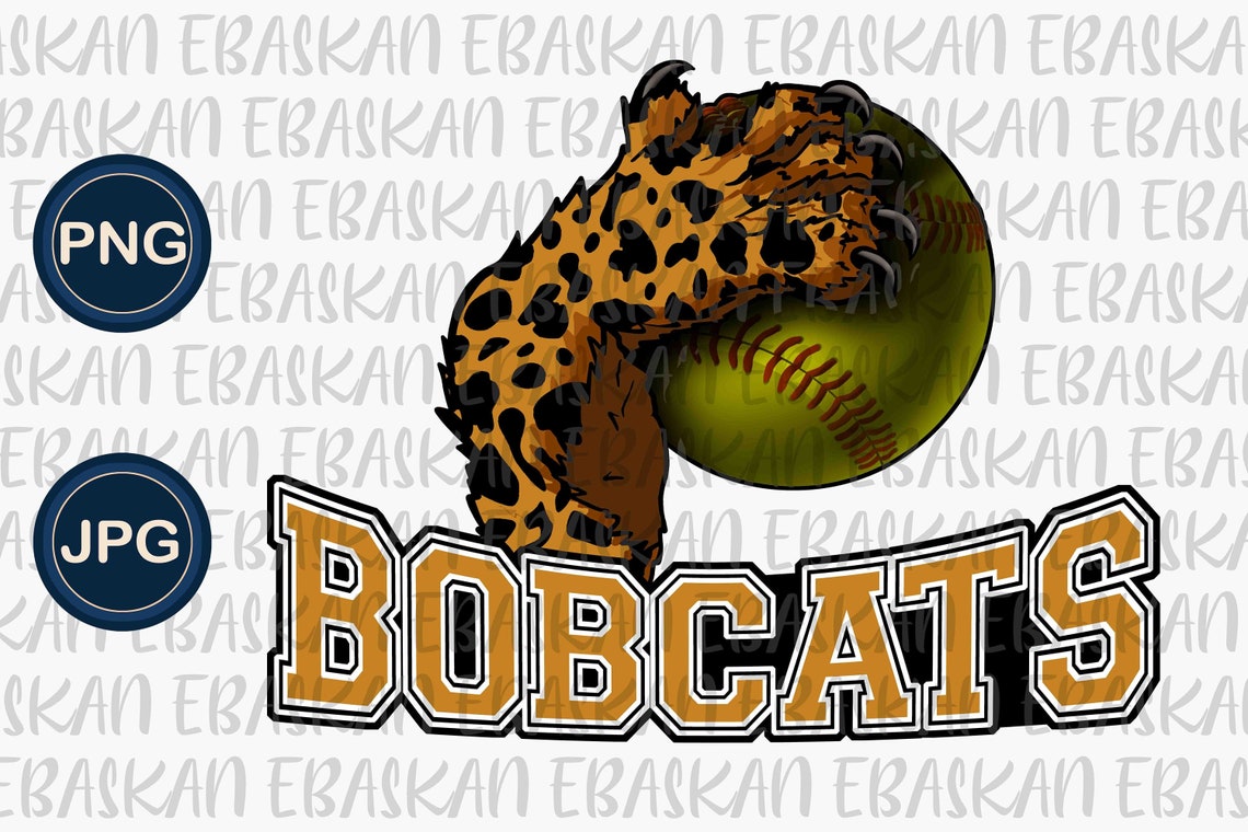 Bobcats Softball PNG Softball Bobcats Arm Paw Png Athletic - Etsy