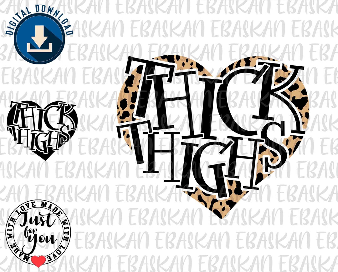 Thick Thighs Png Svg Eps Dxf Thick Thighs Spooky Vibes Svg, Thick ...