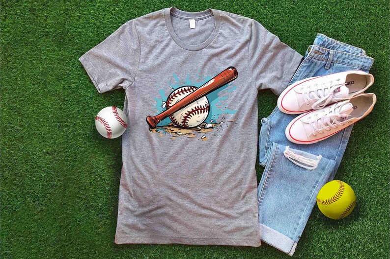 Funny Baseball Clipart PNG, Softball Design (digital Download) - Etsy