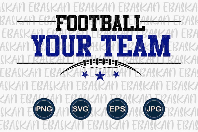 Custom Football Team Design PNG SVG Personalized Football - Etsy