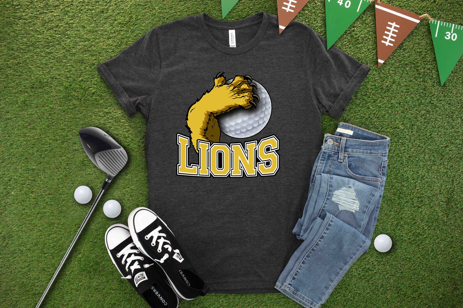 Lions Golf Team PNG JPG Go Lions Png Lion Paw Lions Team Golf - Etsy