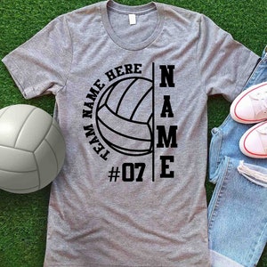 Custom Volleyball Team PNG SVG EPS Personalized Volleyball Team Tee ...
