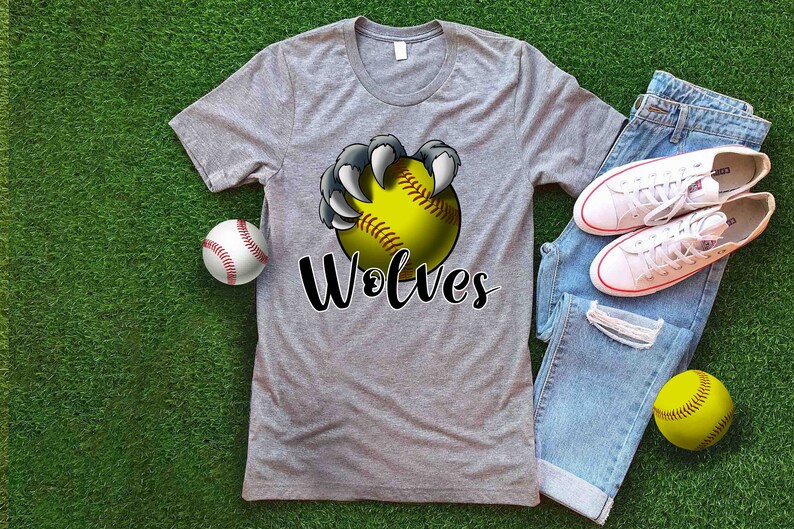 Wolves Softball PNG, Team Spirit Design (digital Download) - Etsy