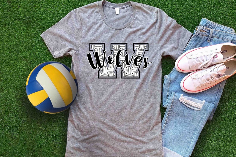 Wolves Volleyball Athletic Teams PNG SVG Design Go Wolves | Etsy