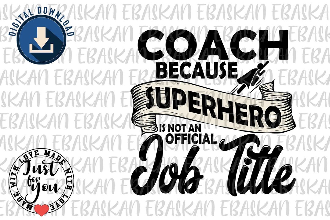 PE Teacher Coach Superhero Design (svg, Png, Eps, Dxf) (digital ...