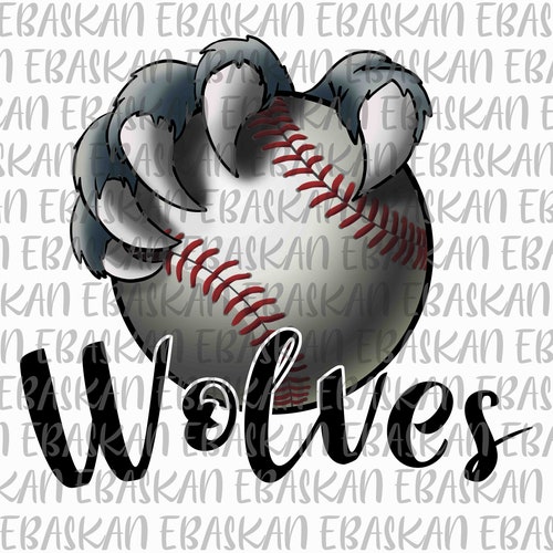 Wolves Baseball Athletic Teams Png Design Go Wolves Baseball - Etsy