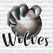 Wolves Baseball Athletic Teams Png Design Go Wolves Baseball Wolf Grey ...