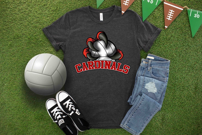 Cardinals Volleyball Athletic Claw PNG JPG Cardinals - Etsy