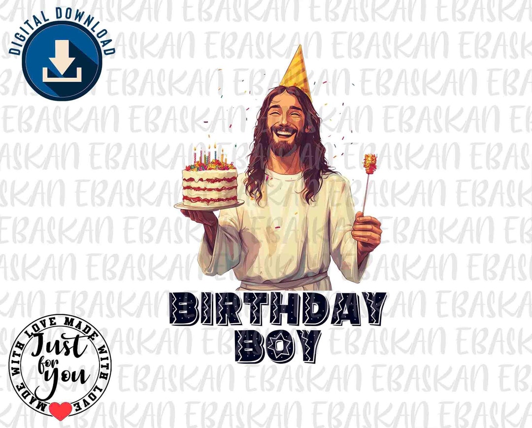 Funny Jesus Birthday PNG, Religious Humor (digital Download) - Etsy