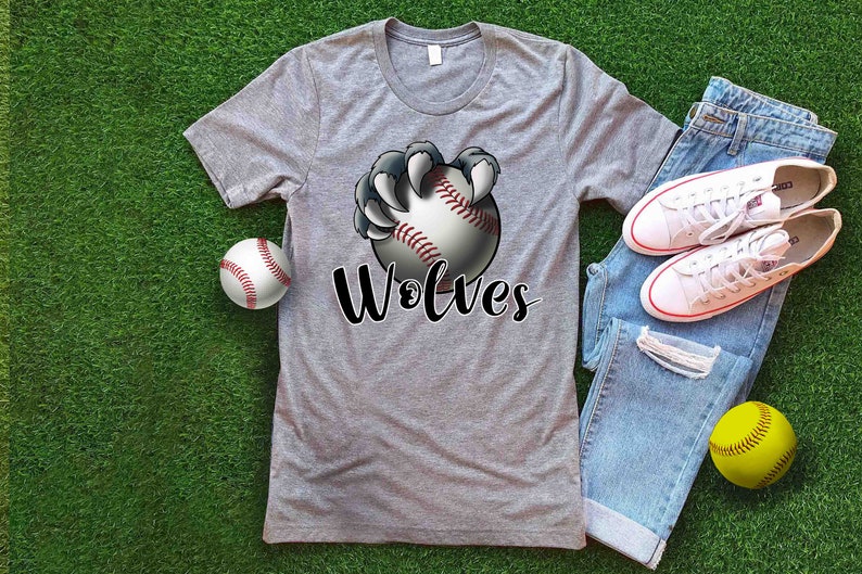 Wolves Baseball Athletic Teams Png Design Go Wolves Baseball - Etsy