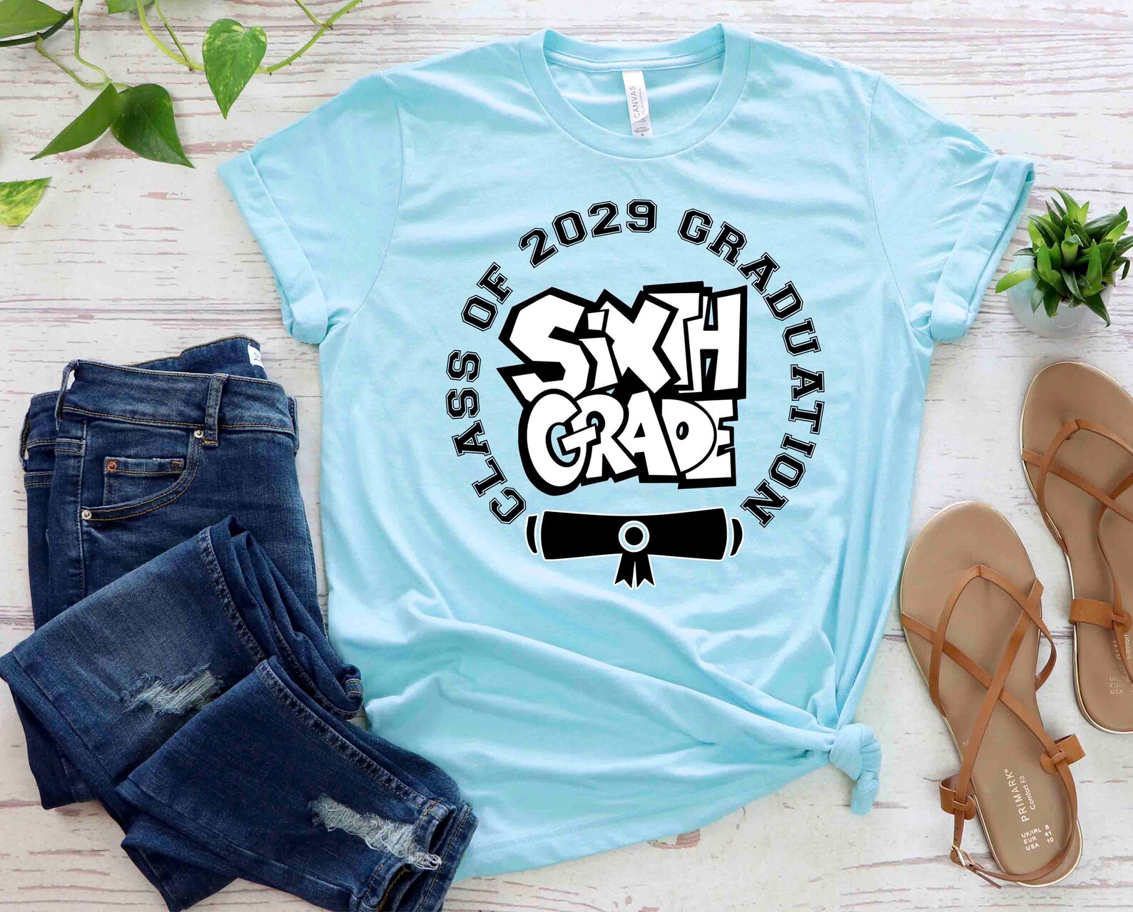 6th Grade Graduation 2029 Design (svg, Png, Eps, Dxf) Digital Download ...