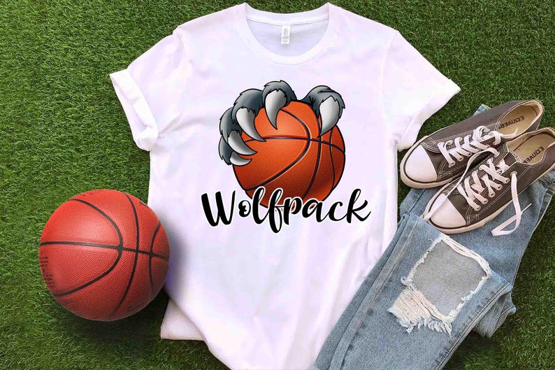 Wolfpack Basketball PNG, Grey Wolf Team Spirit (digital Download) - Etsy