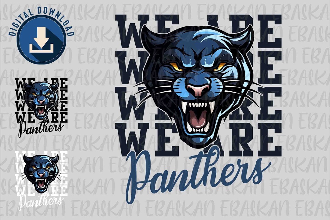 We Are Panthers Png Panther Strong Black Panther Design Athletic Go ...