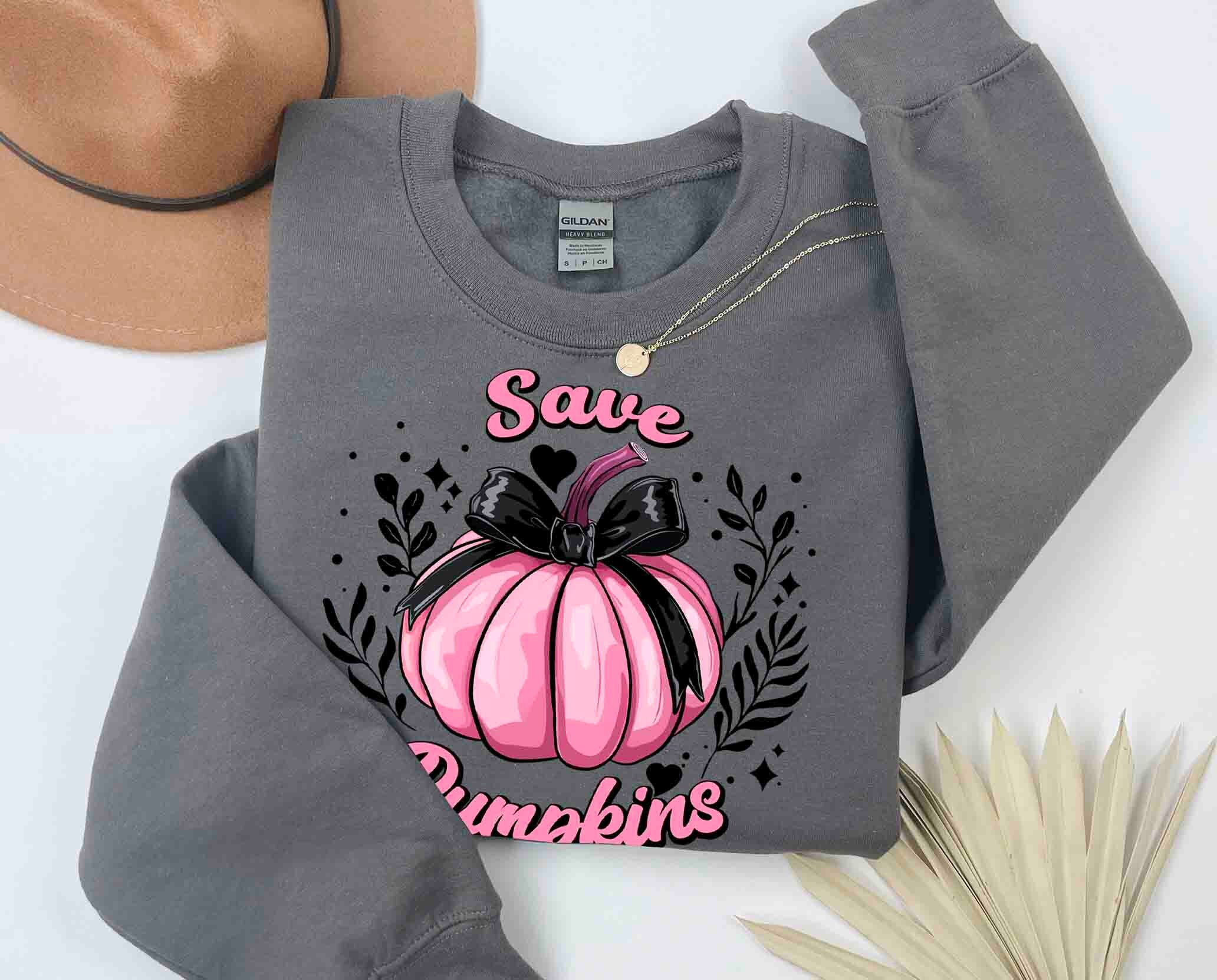 Save the Pumpkins PNG, Breast Cancer Awareness, Pink Ribbon (digital ...