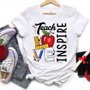 Teach Love Inspire PNG, Teacher Life Png, Teacher Appreciation Week ...