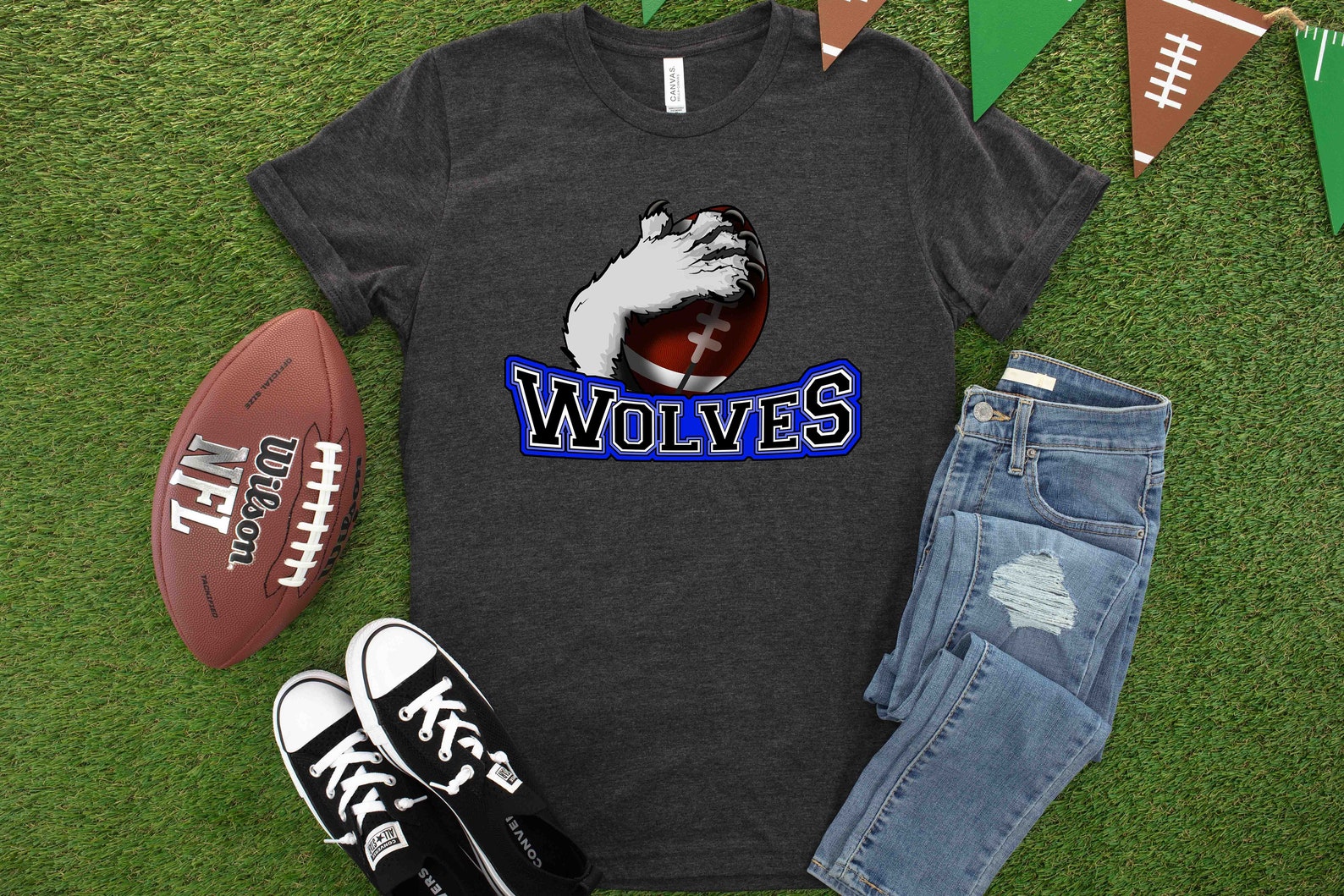 Wolves Football Athletic Teams PNG Design Go Wolves Softball - Etsy
