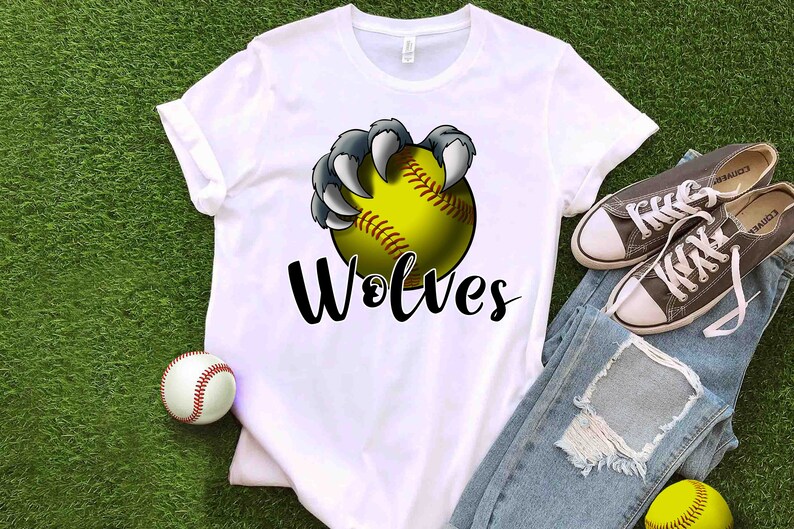 Wolves Softball PNG, Team Spirit Design (digital Download) - Etsy