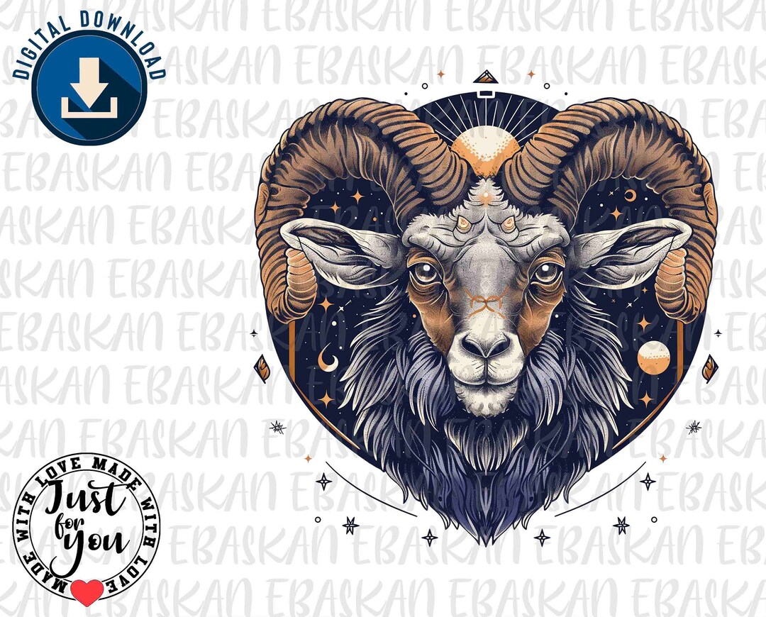 Aries Png Zodiac Png Horoscope Png Digital Download Aries Ram's Head ...
