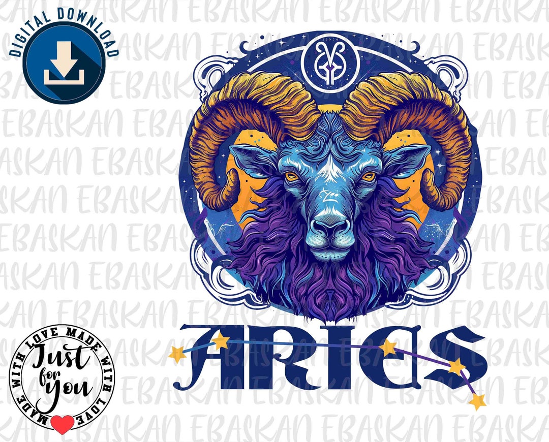 Aries Png Zodiac Png Horoscope Png Digital Download Aries Ram's Head ...