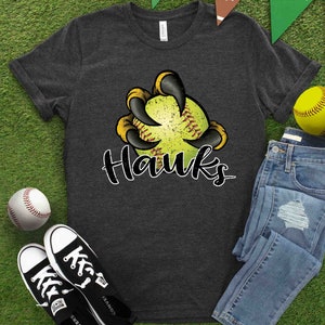 Hawks Claw Softball PNG Hawks Athletic Teams Go Hawks Softball School ...
