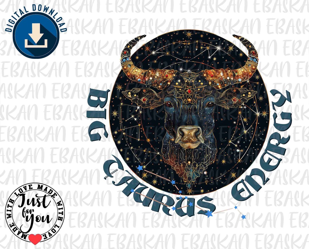 Big Taurus Energy Png Zodiac Png Horoscope Png Digital Download Taurus ...