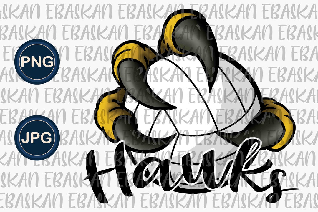 Hawks Claw Volleyball Athletic Teams PNG JPG Go Hawks Volleyball School ...