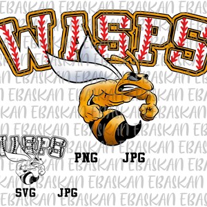 Wasps Baseball Team SVG PNG, Sports Sublimation Print (digital) - Etsy