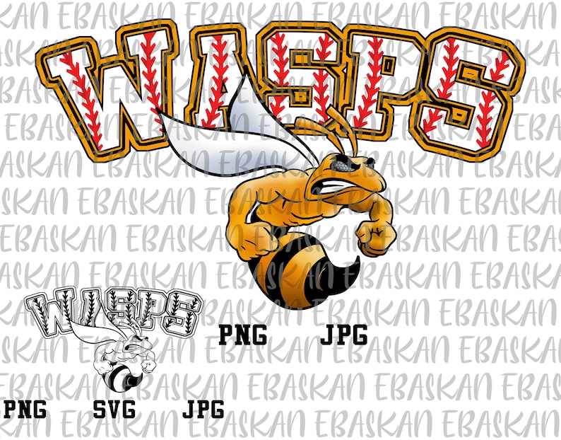 Wasps Baseball PNG SVG Athletic Teams Png Svg Go Wasps PNG - Etsy