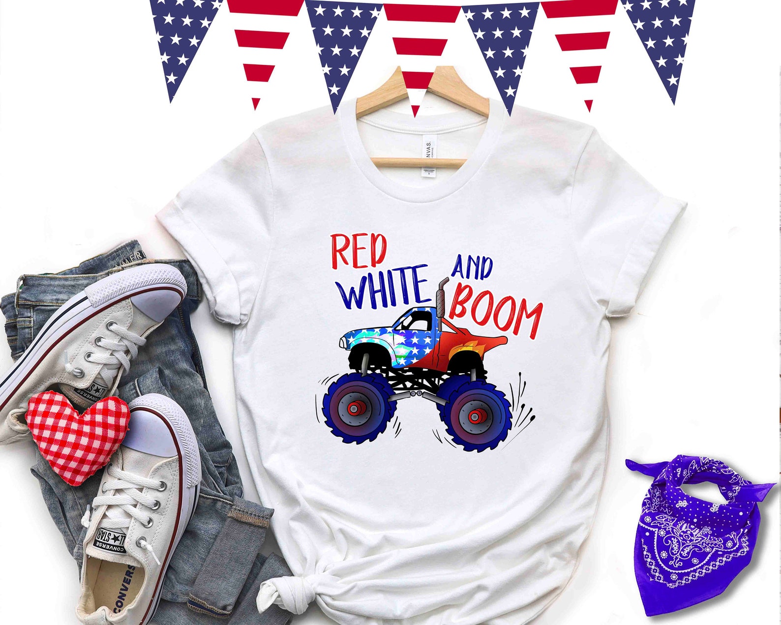 Red White and Boom 4th of July Truck PNG Fourth of July American ...