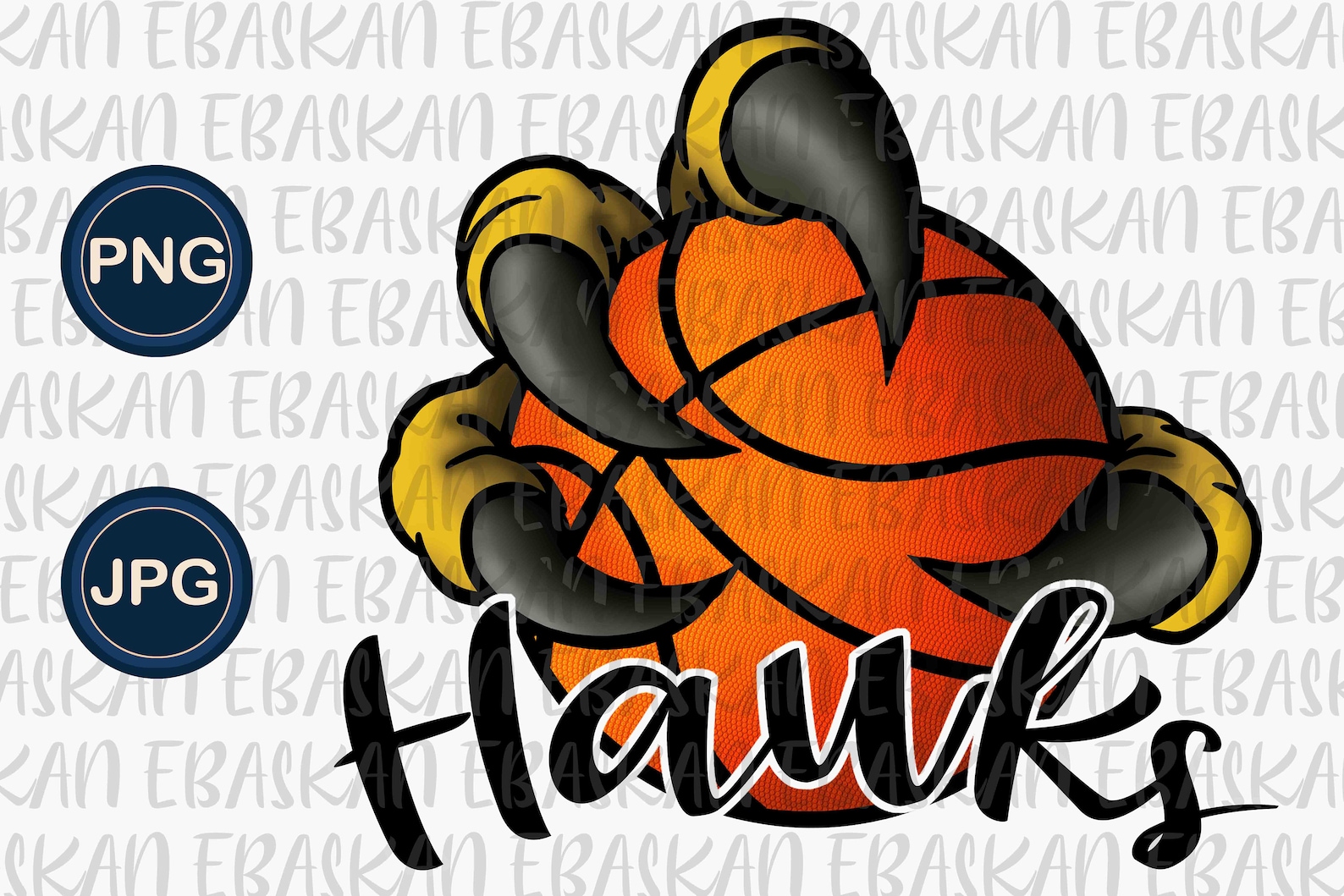 Hawks Claw Basketball Athletic Teams PNG JPG Go Hawks Basketball School ...