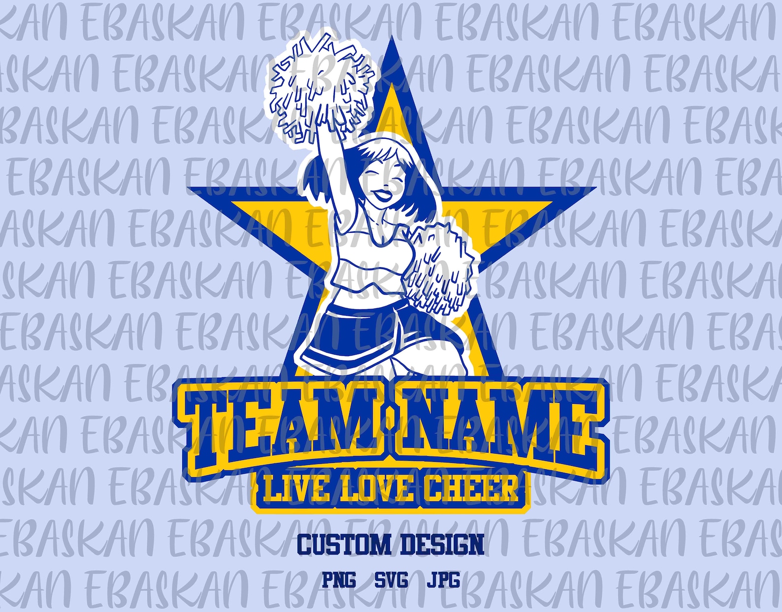 Custom Cheerleader Team Png Svg Go Cheerleader Shirt Design | Etsy