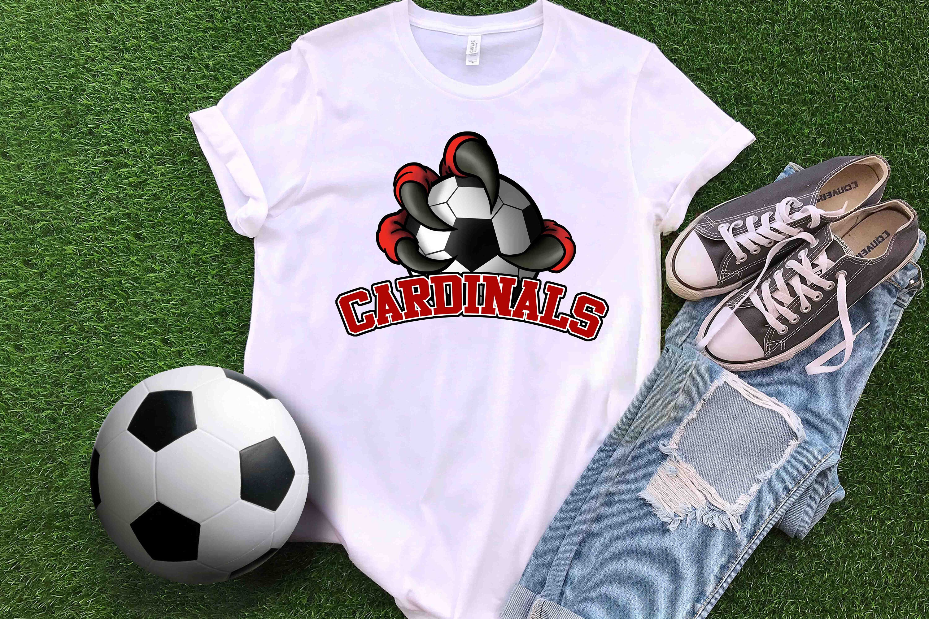 Cardinals Soccer Athletic Claw PNG JPG Cardinals Soccer PNG Go - Etsy