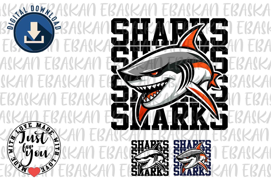 Sharks Svg Png Eps Dxf Sharks Athletics Svg, Sharks Team Svg Sharks ...