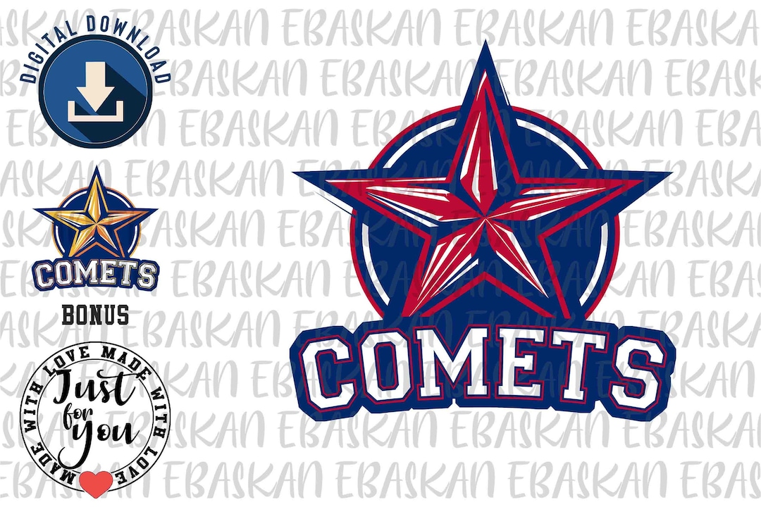 Comets Athletics Team Design PNG Comets Sports Team Design, Go Comets ...
