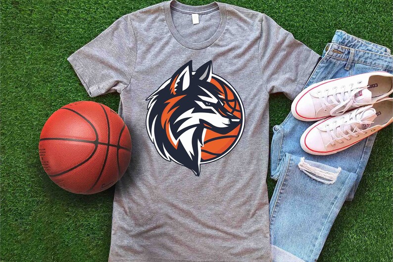 Wolves Basketball Png Svg Eps Dxf Huskies Basketball Svg, Grey Wolf ...