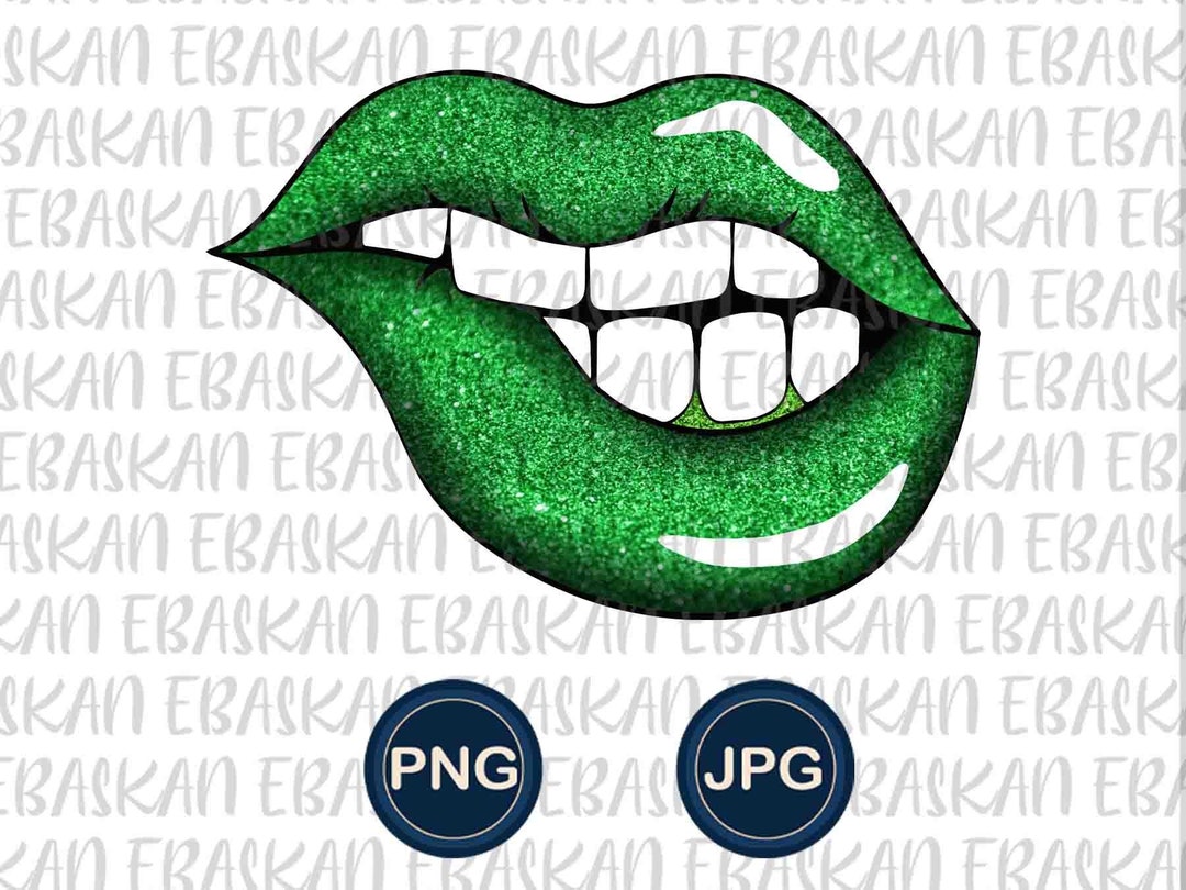 Lucky Lips PNG JPG Happy St Patrick Day Design Green Lips PNG St Paddys ...