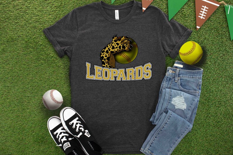 Leopards Softball Team PNG, Leopard Paw Design (digital Download) - Etsy