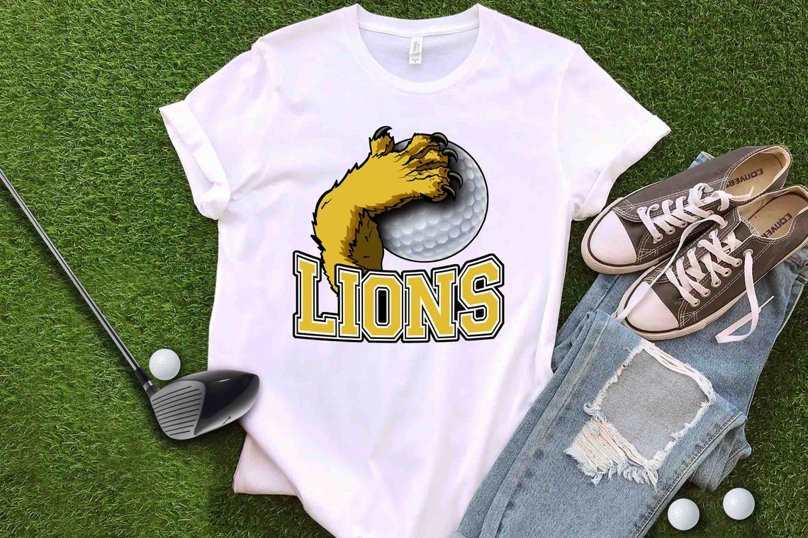 Lions Golf Team PNG JPG Go Lions Png Lion Paw Lions Team Golf - Etsy