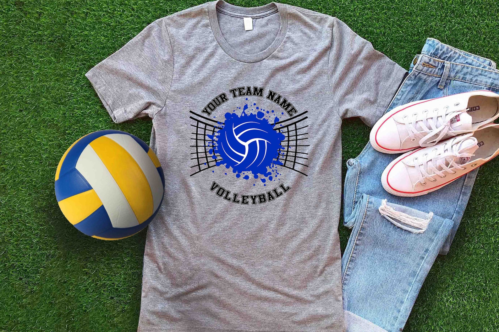 Custom Volleyball Team Design: Personalized Graphics (PNG, SVG, EPS) - Etsy