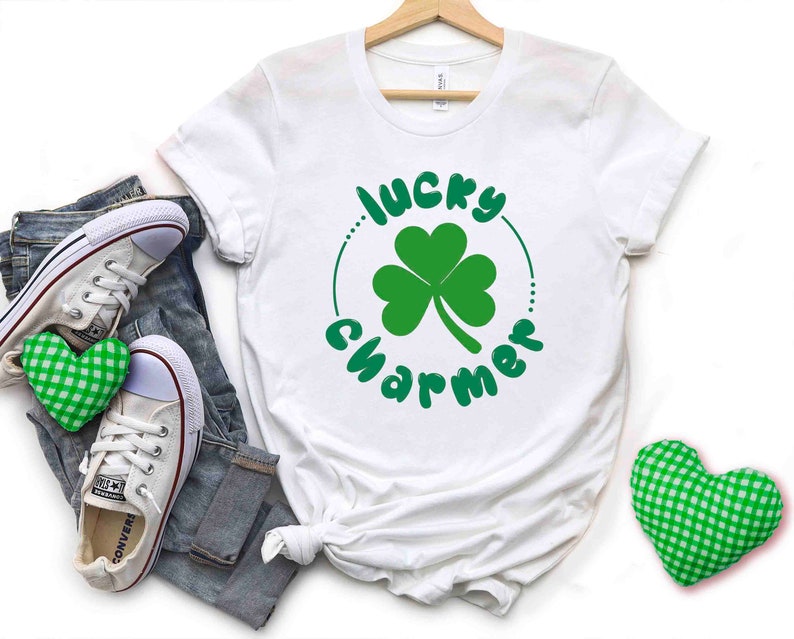 Lucky Charmer PNG SVG EPS Kids St. Patrick Day Shirt Design Happy St ...