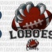 Loboes Football Athletic Teams PNG JPG Go Loboes Football Loboes Paw ...