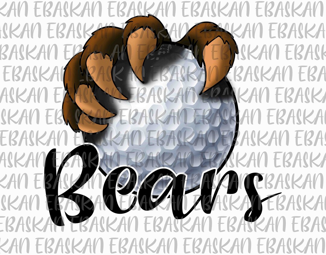 Bears Golf PNG, Athletic Team Design (printable) - Etsy