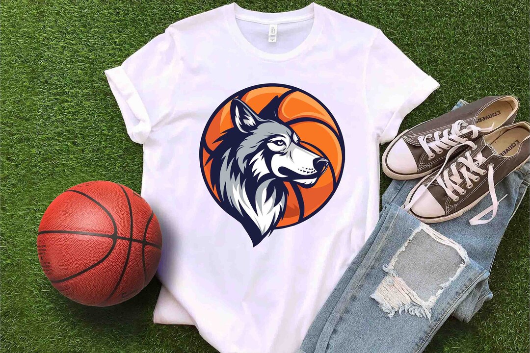 Wolves Basketball Png Svg Eps Dxf Huskies Basketball Svg, Grey Wolf ...