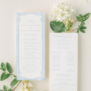 Elegant Wedding Programs Printed Ceremony Program - Etsy