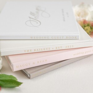 Floral Guest Book for Wedding Sign in Table Custom Keepsake Wedding ...