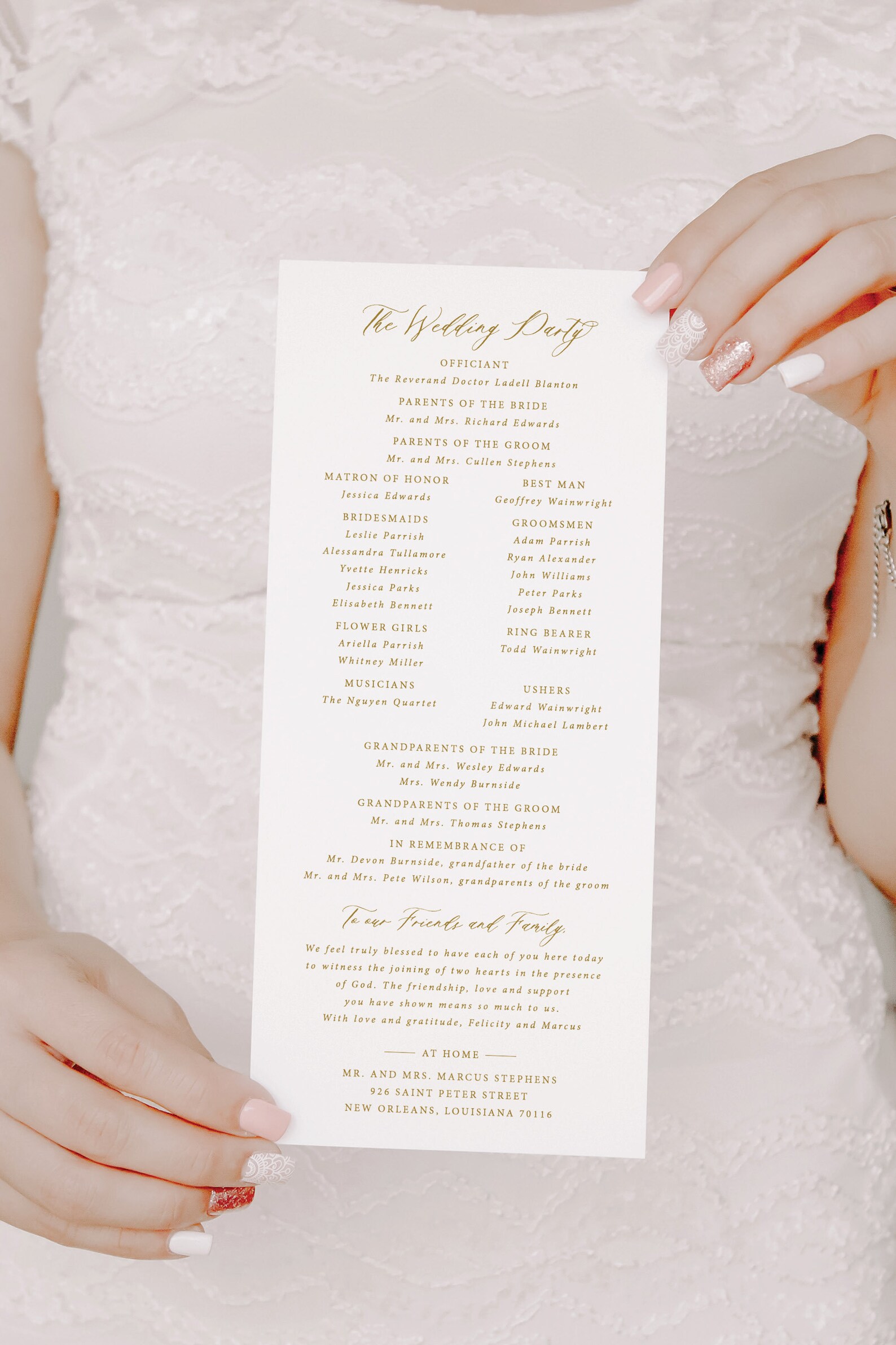 Printed Wedding Programs Wedding Ceremony Program - Etsy