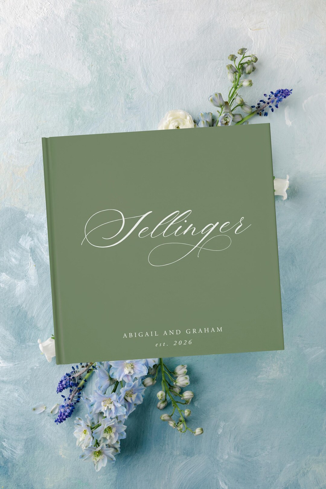 Custom Wedding Guestbook Personalized Keepsake Signing Book Album ...