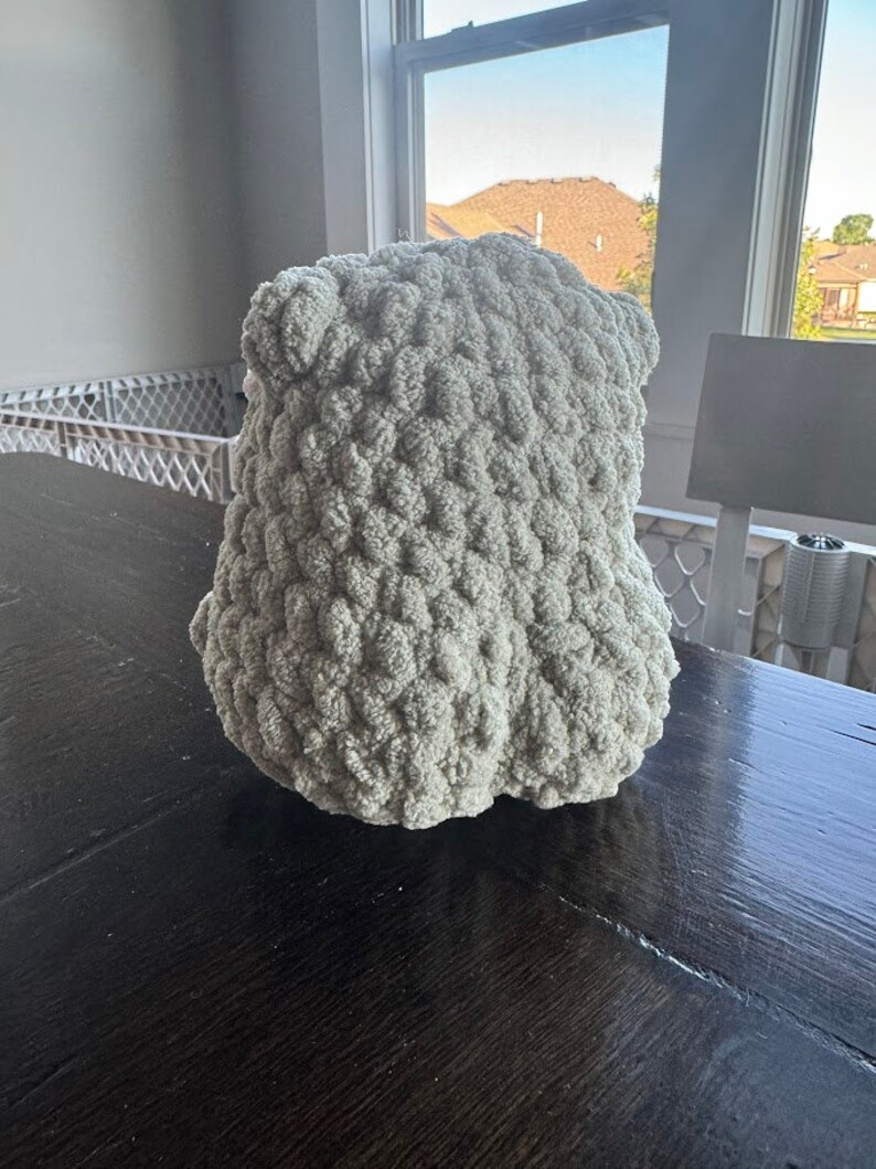 Cheeky Crochet Frog Plushy Dusty Green Amigurumi Frog With Butt Cheeks ...