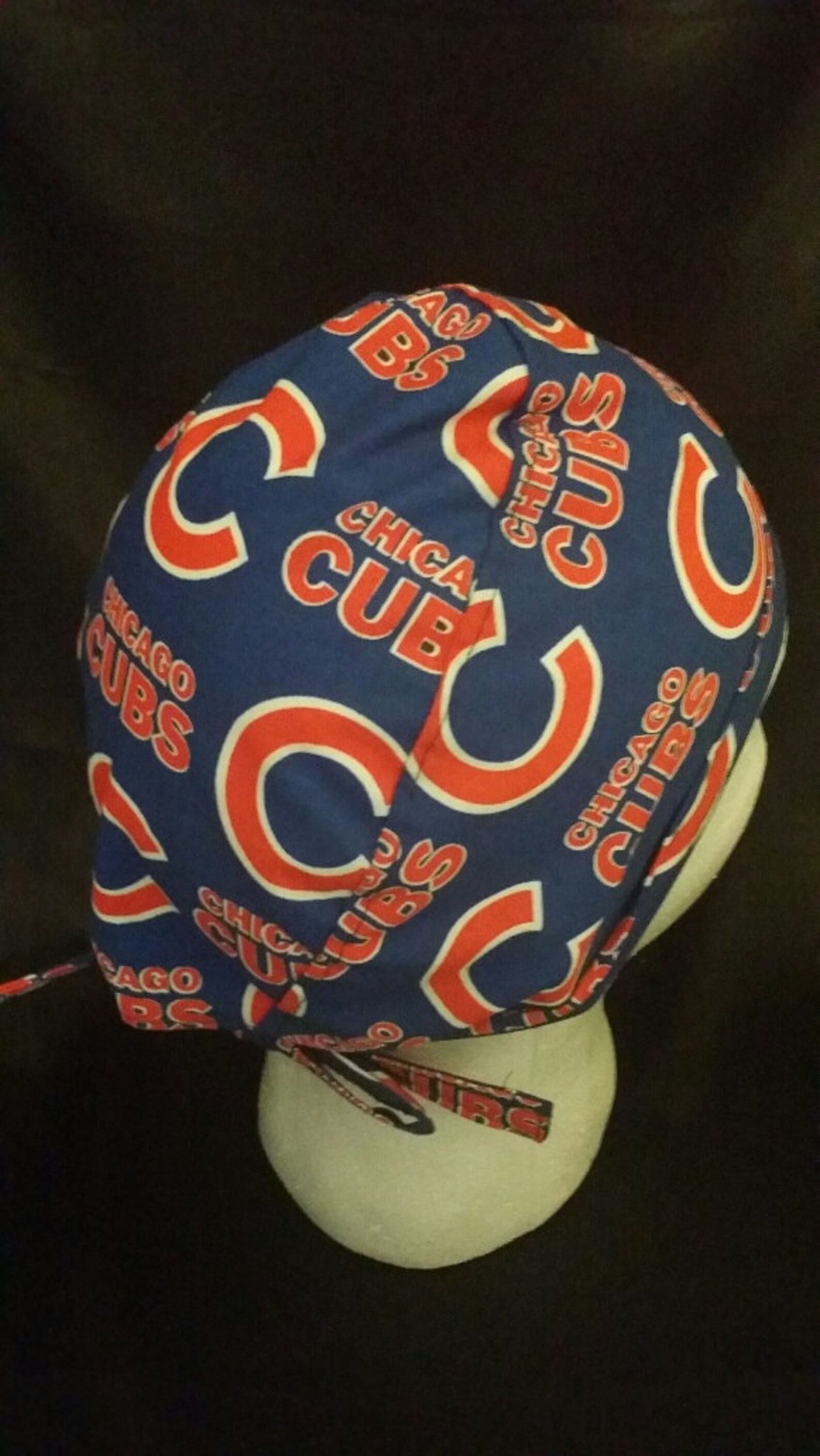 Chicago Cubs Cubbies Baseball MLB Tie Back Surgical Scrub Hat - Etsy