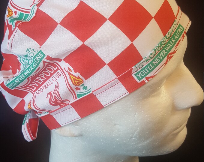 Liverpool Football Club Soccer Tie Back Surgical Scrub Hat - Etsy
